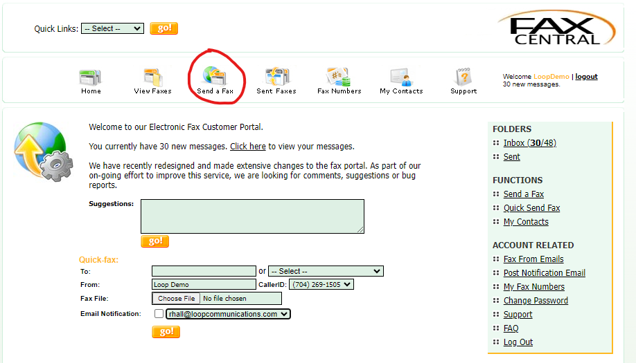 Virtual Fax Instructions – Loop Communications